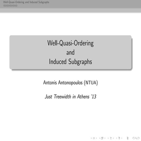 Induced subgraphs | PDF | Science