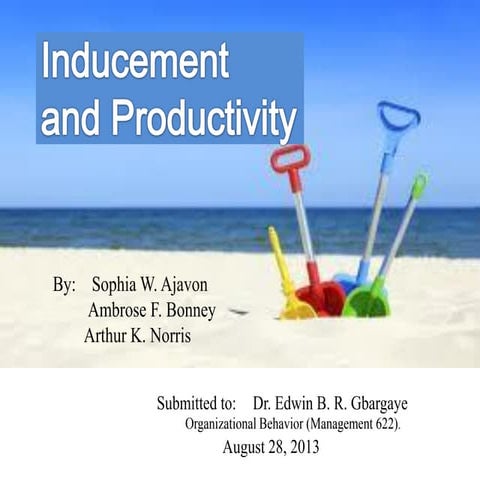 Inducement and Productivity | PPT