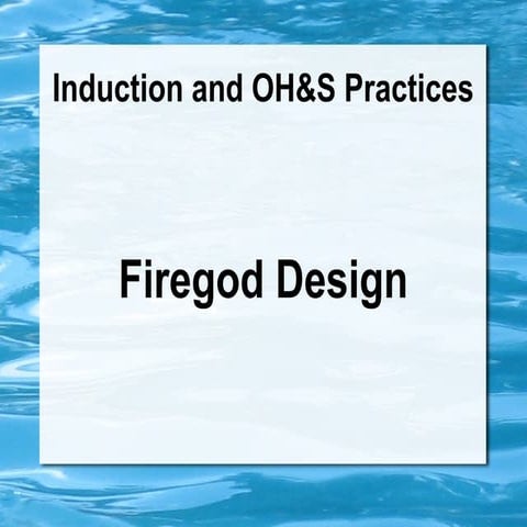 Induction and oh&s practices | PPT