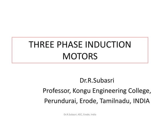 Speed control of 3 phase induction motor | PPTX