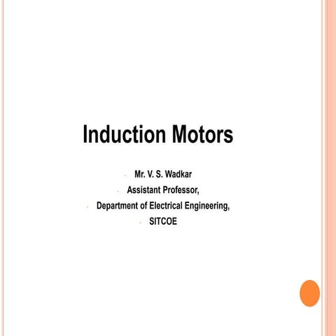 Induction motors | PPT