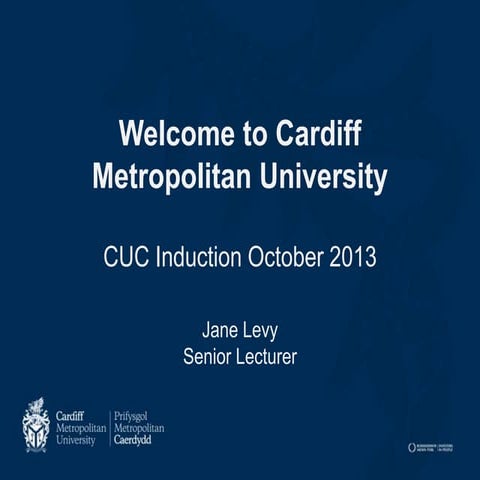 Cardiff Metropolitan University presentation at Alpine Center | PPSX