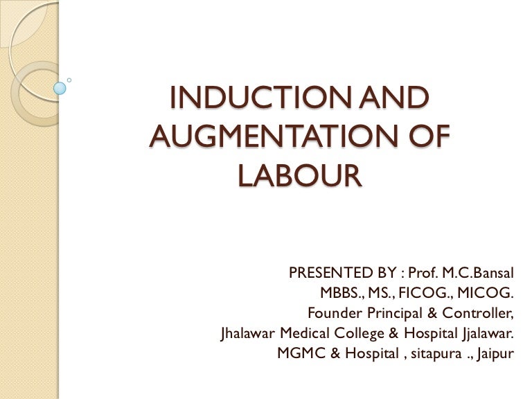 Induction of labour (2)