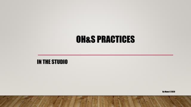 Lesson 7_Practice Occupational Health and Safety Procedures (LO3) | PPTX