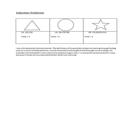 Induction proforma | PDF
