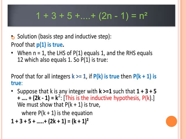 Mathematical Induction | PPTX