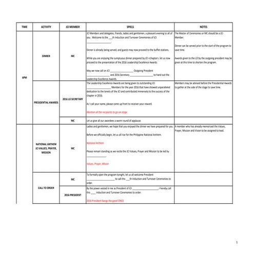 Induction Script 2017-02-Feb-03 | PDF
