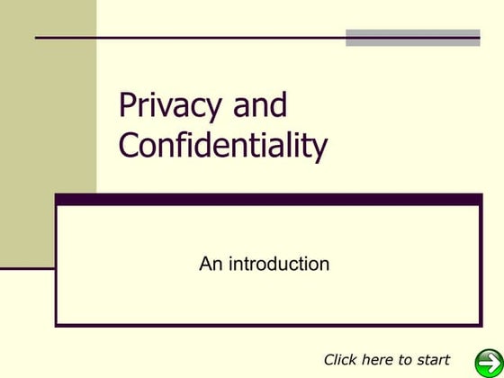 Confidentiality | PPT