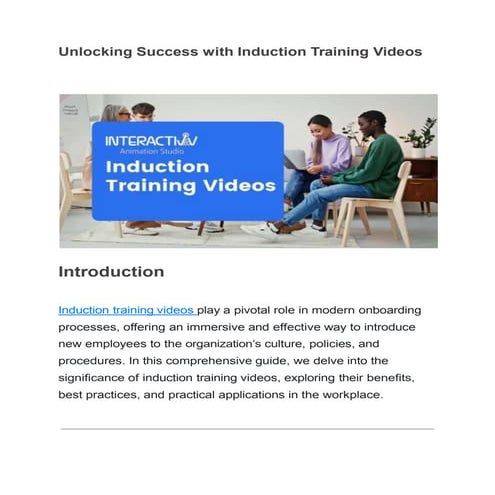 Case study induction training | PPTX