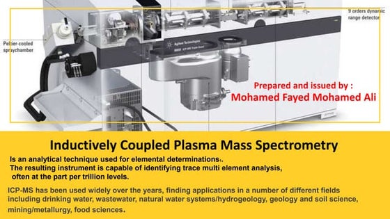 Inductively coupled mass spectrometry | PPT