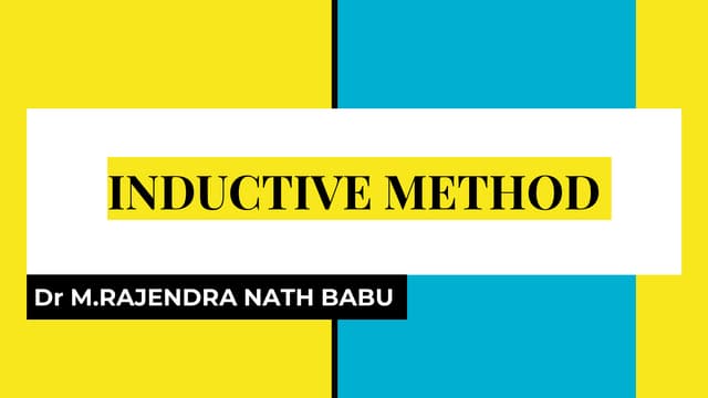 Inductive and deductive method of teaching | PPTX