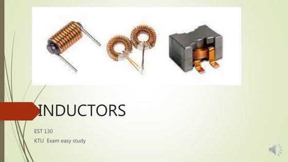 Inductors | PPTX | Physics | Science