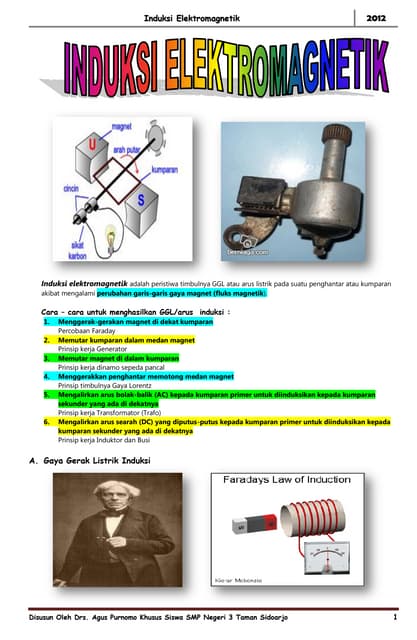 Induksi elektromagnetik | PDF