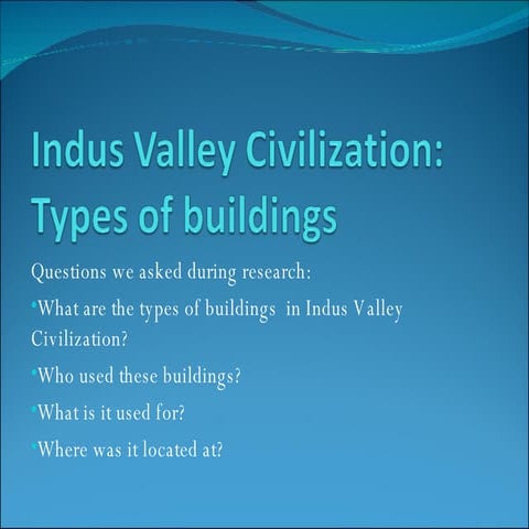 Indus Valley Civilization | PPT
