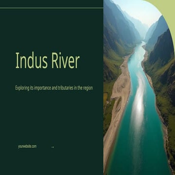 The Indus River: History and Present Significance. | PPTX