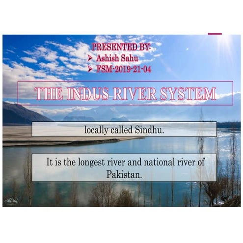 Indus river system, Ashish sahu Kufos kerala | PDF