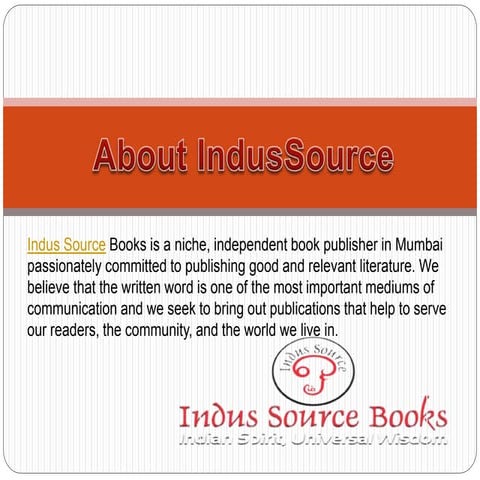 Best E-Books Publishers in Mumbai | indussource | PPT