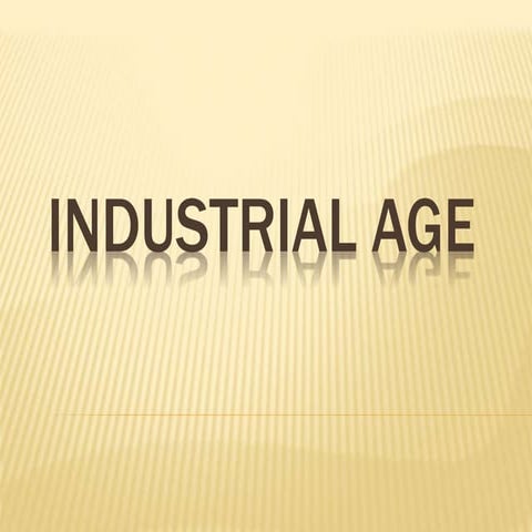 Power point presentation of media in industrial age | PPTX