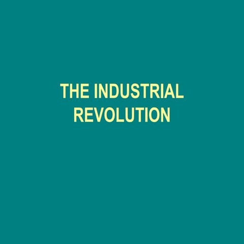 Industrial revolution | PPTX