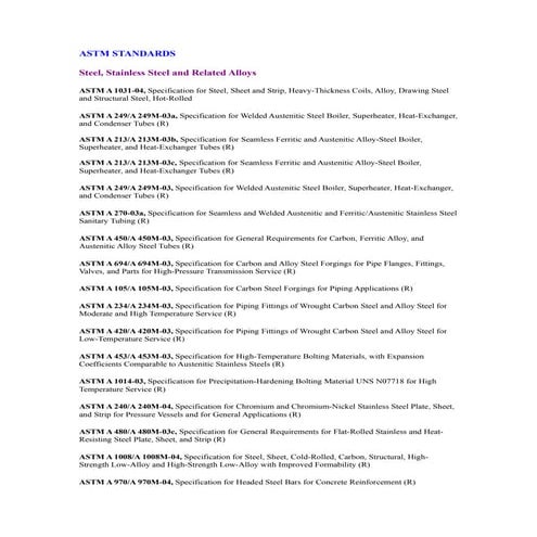 Industrial standards-list | PDF