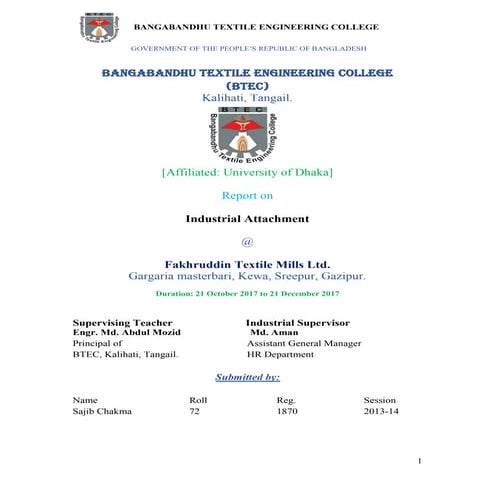Industrial attachment | PDF