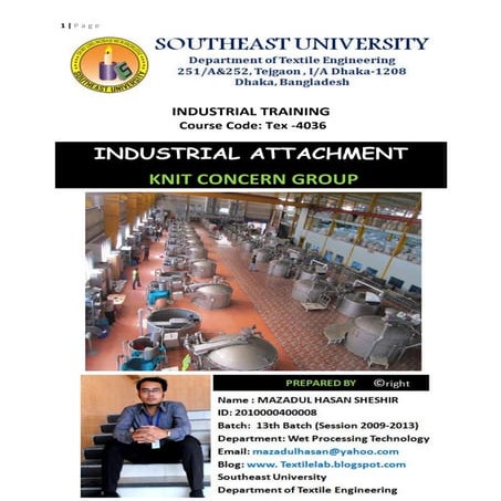Industrial attachment of knit concern group | PDF
