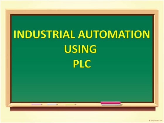 ppt on PLC automation | PPTX