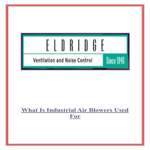 Industrial Blowers | PDF