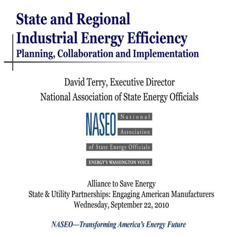 Industrial briefing state and utility partnerships - naseo | PDF ...