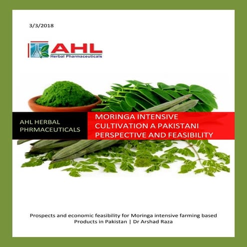 Industrial, commercial, food and nutraceutical application of moringa ...