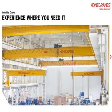 Konecranes Industrial Cranes | PDF