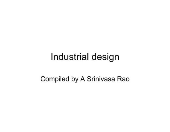 Industrial Design | PPTX