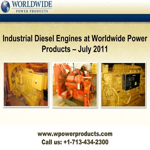 Caterpillar industrial diesel engines august 2011 | PPT