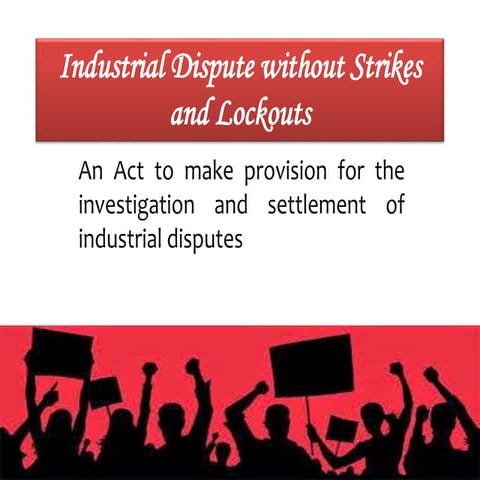 Industrial dispute | PPT