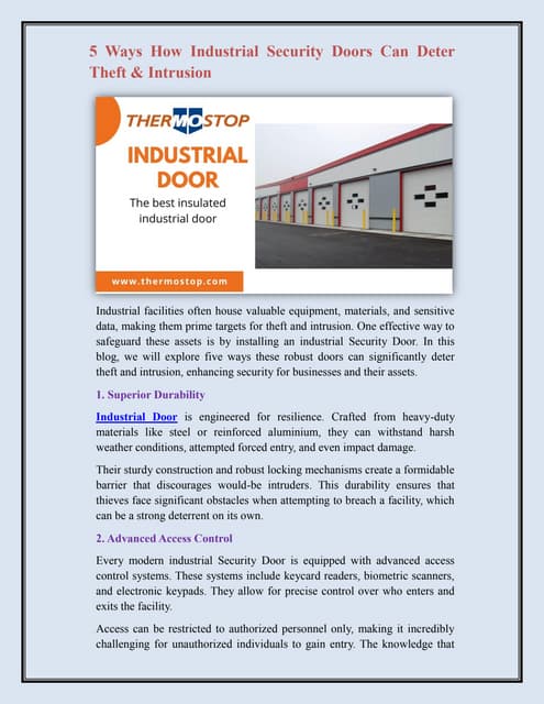 Understanding High Security Door.. Locks | PPT Understanding High Security Door.. Locks | PPT
