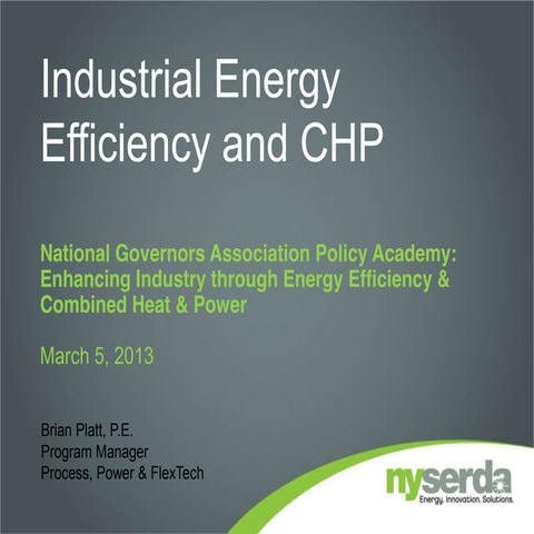 Industrial energy efficiency & chp | PDF