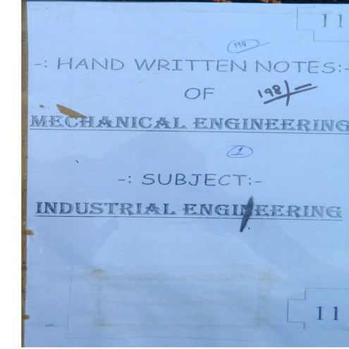 Industrial engineering | PDF