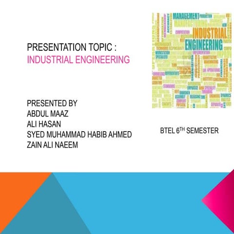 Industrialengineeringpresentation | PPTX