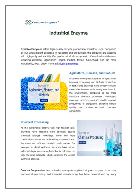 Industrial enzyme production | PPT