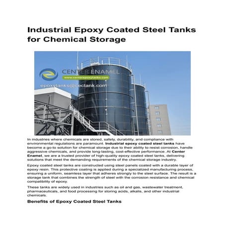 Fusion Bonded Epoxy Steel Tanks for Aggressive Chemical Storage.docx