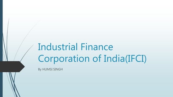 Notes of idbi, ifci, icici | DOCX | Business Banking & Finance | Business