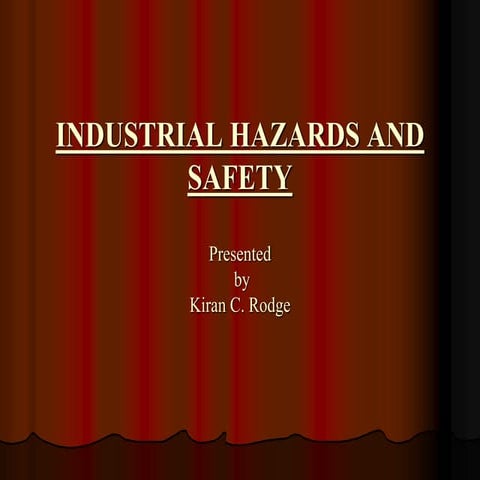 Industrial hazards | PPT