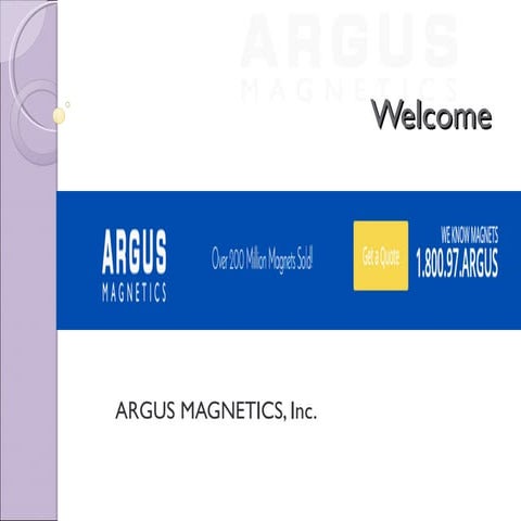 Industrial magnets with argus magnetics | PPT