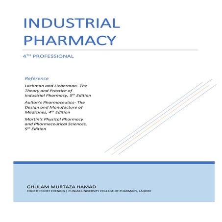 Industrial pharmacy complete notes | PDF