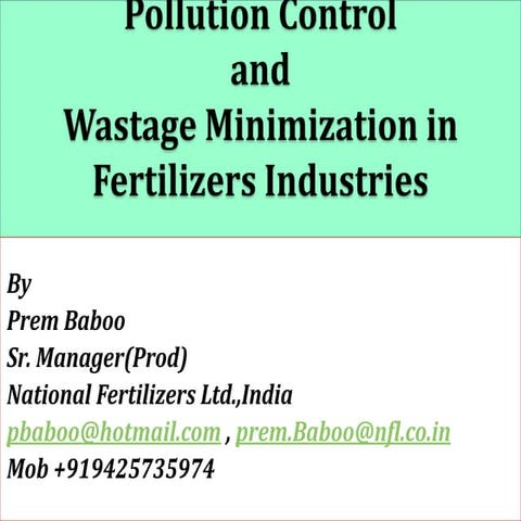 Industrial pollution control | PPT