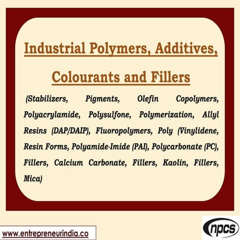 Industrial Polymers, Additives, Colourants and Fillers | PDF