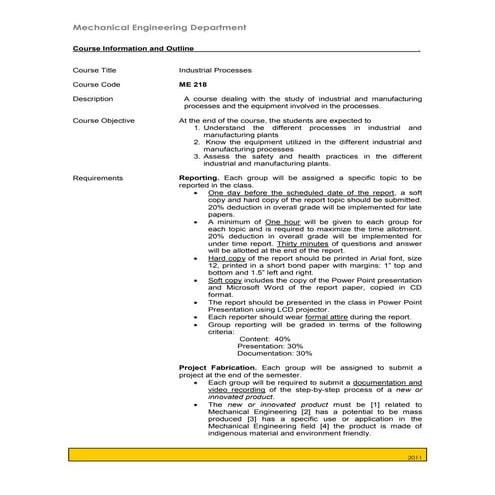 Industrial processes | PDF