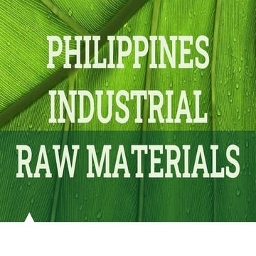 INDUSTRIAL RAW MATERIALS OF PHILIPPINES | PPTX