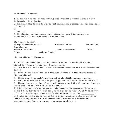 World History Final study guide 2nd semester | DOC