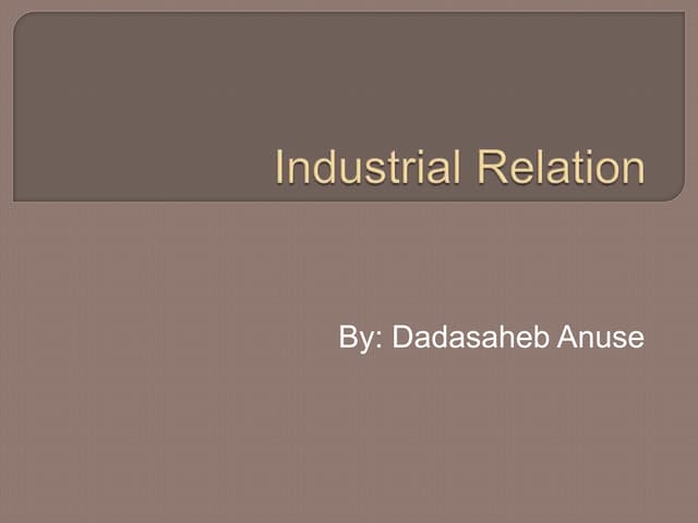 Dunlop’s system theory (1958) – theories of industrial relations - industrial relations - Manu ...